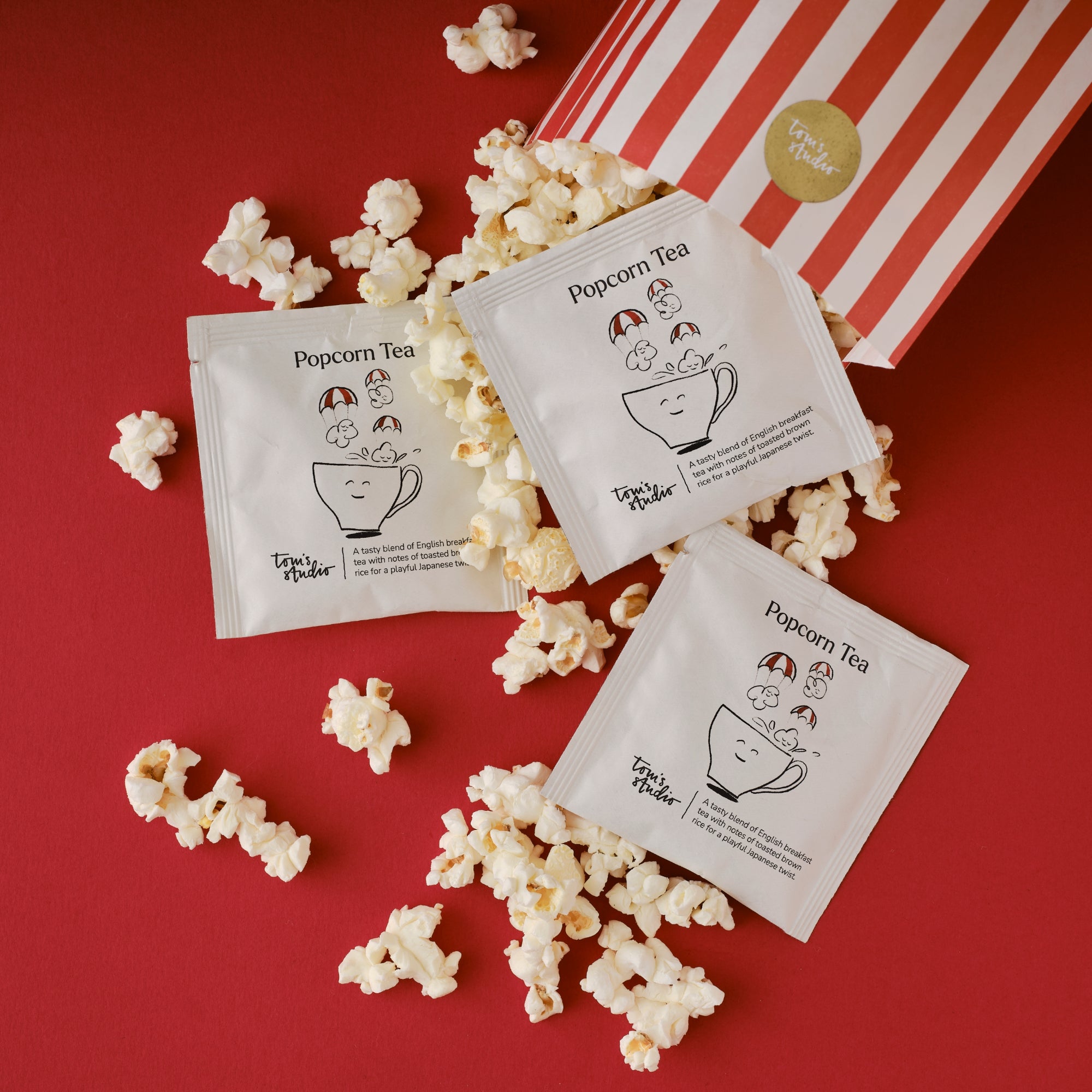 Tom's Studio Popcorn Tea (15 Tea Bags)