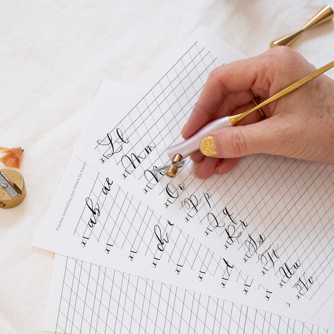 Tom's Studio Digital Download Guides: Creative Lettering