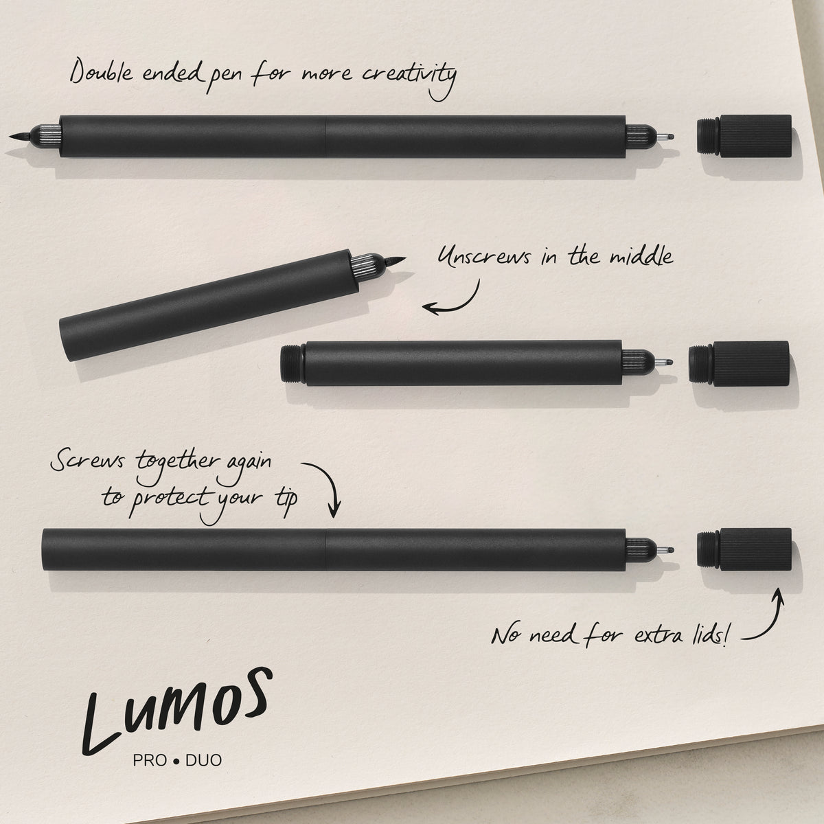 Lumos Pro – The Infinitely Refillable Fineliner, Writing, and Brush Pen ...