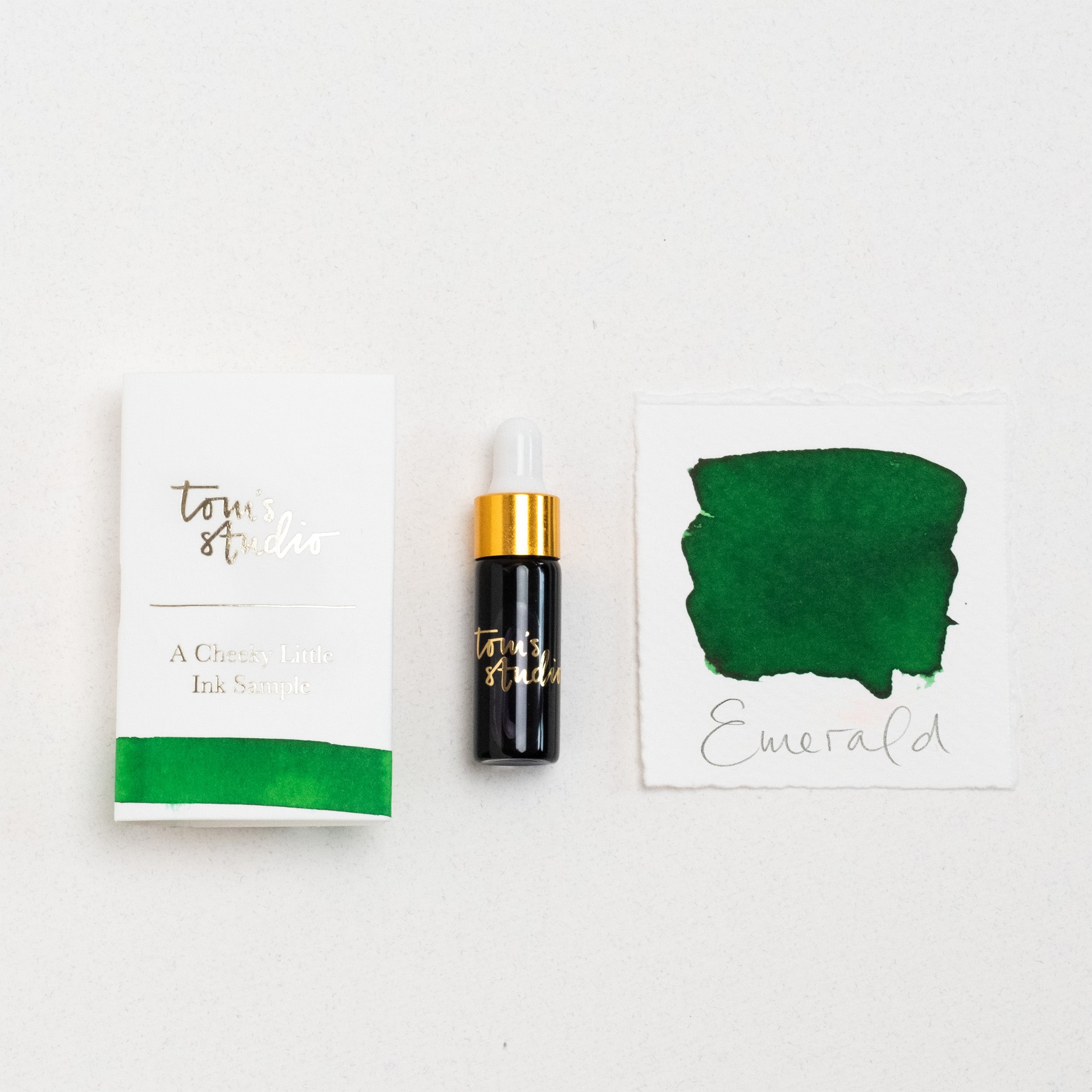 Mini Fountain Pen Ink – 26 Emerald (5ml Sample) – Tom's Studio