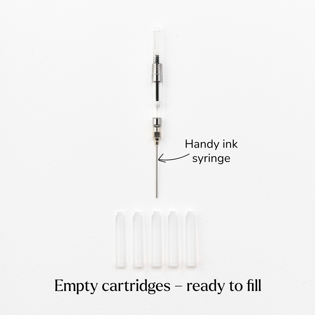 Refillable Fountain Pen Ink Cartridges – Empty or Pre-Filled Black ...
