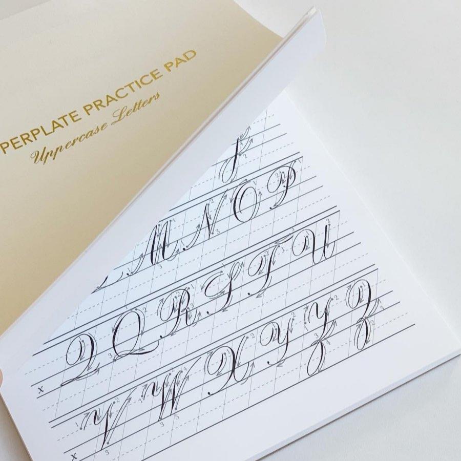 Copperplate Practice Pad – Perfect Your Calligraphy Skills – Tom's Studio